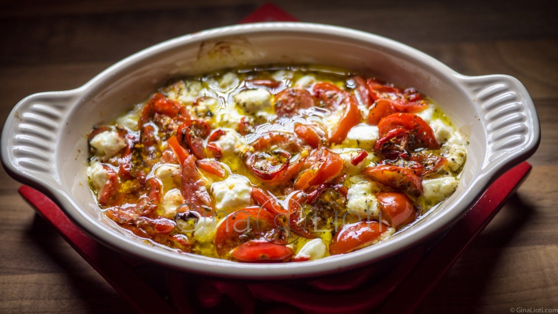 Bouyourdi (oven baked feta with tomatoes and chillies) recipe — Gina ...